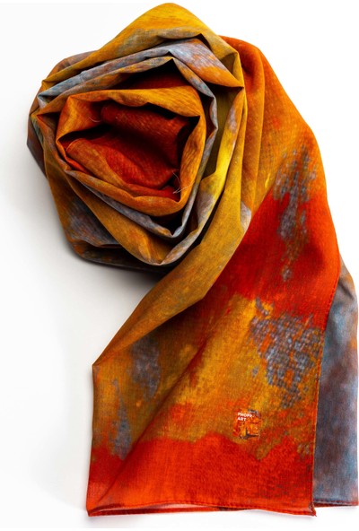 Phopp Art Kadın Pamuklu Şal -60X180-3