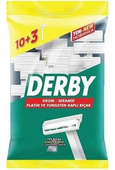 Derby Tek Bıçaklı Tıraş Bıçağı 10+3