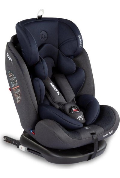 Kraft Safe Spin 0-36 kg 360 ° Dönebilen İsofix'li Oto Koltuğu Lacivert Kraft Safe Spin 0-36 kg 360 ° Dönebilen İsofix'li Oto Koltuğu Lacivert