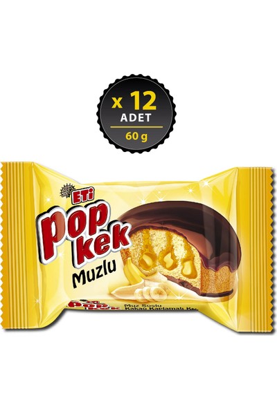 Eti Popkek Muzlu 60 g x 12 Adet Eti Popkek Muzlu 60 g x 12 Adet