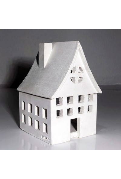 Rocart Home Beton Büyük Ev Tealight Mumluk Rocart Home Beton Büyük Ev Tealight Mumluk