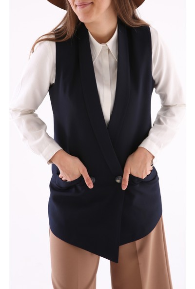 ALLDAY Düğmeli Kruvaze Yelek