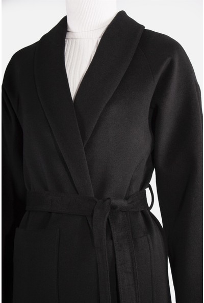 Khaos Houston Siyah Yün Palto Khaos Houston Siyah Yün Palto