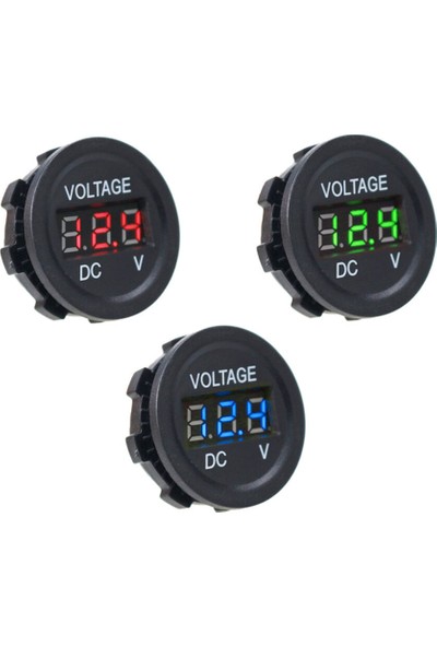 DC5V-30V LED Panel Mini Dijital Voltmetre - Beyaz DC5V-30V LED Panel Mini Dijital Voltmetre - Beyaz