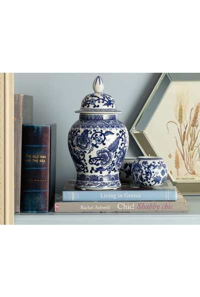 Madame Coco Bordeaux Dekoratif Obje - Mavi