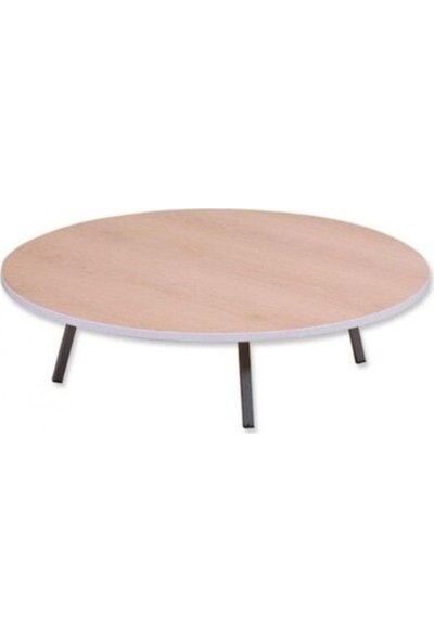 Ecowood Katlanır Ayaklı Yuvarlak Yer Sofrası 100 cm
