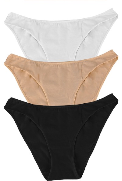 Aytuğ Kadın Ince Kenar 3'lü Slip Külot-Karışık Renkli Aytuğ Kadın Ince Kenar 3'lü Slip Külot-Karışık Renkli