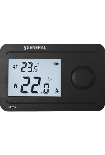 General HT250 Kablolu Dijital Oda Termostatı - Siyah General HT250 Kablolu Dijital Oda Termostatı - Siyah