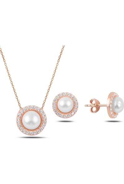 EgeEceSilvers Inci ve Zirkon Taşlı Set