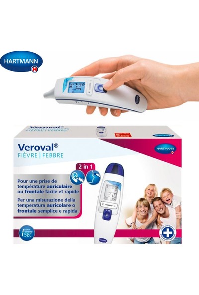 Veroval Hartman Veroval Duo Scan Dijital Ateş Ölçer Kulaktan ve Alından Veroval Hartman Veroval Duo Scan Dijital Ateş Ölçer Kulaktan ve Alından