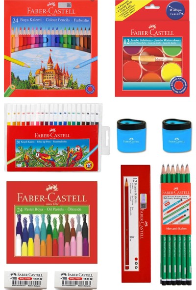 Faber-Castell Ekonomik Okul Seti 10'lu Faber-Castell Ekonomik Okul Seti 10'lu