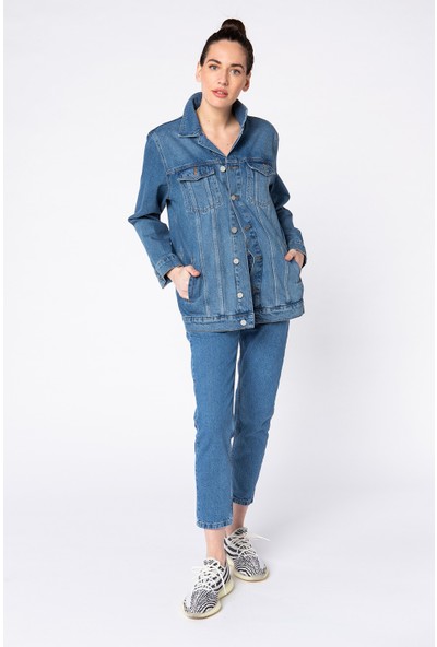 Vigoss Jeans Kadın Denim Ceket 46474-70386 Vigoss Jeans Kadın Denim Ceket 46474-70386