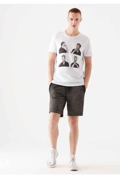 Mavi Erkek Siyah Örme Şort 065479-900