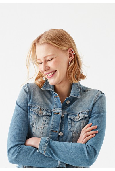 Mavi Kadın Daphne Vintage Jean Ceket 1174123599