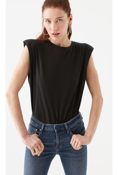 Mavi Kadın Icon Vatkalı Siyah Tişört 1600246-900 Mavi Kadın Icon Vatkalı Siyah Tişört 1600246-900