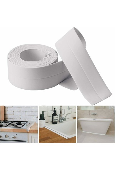 Vodaseal Banyo Küvet Lavabo Kenar Sızdırmazlık Bandı 12.8 mm x 3.35 Metre Vodaseal Banyo Küvet Lavabo Kenar Sızdırmazlık Bandı 12.8 mm x 3.35 Metre
