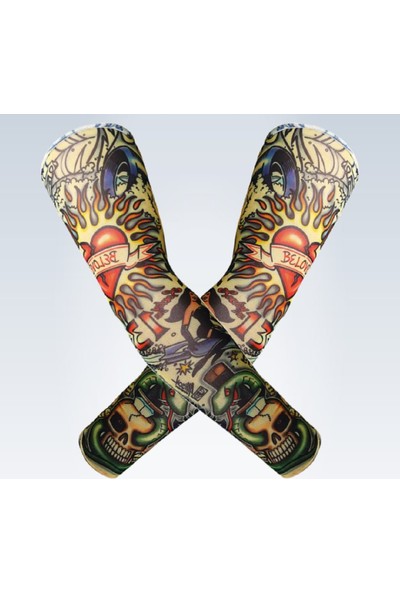 Bp Tattoo Beloved Giyilebilir Kol Çorabı Dövme 2'li Set