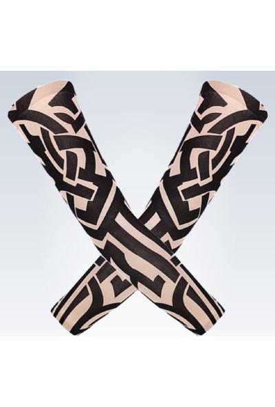 Bp Tattoo Tribal Giyilebilir Kol Dövmesi 2'li Set