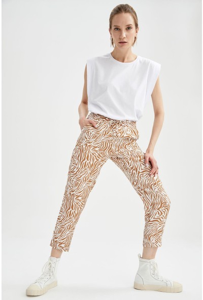 Defacto Regular Fit Esnek Belli Zebra Desen Pantolon U4636AZ21SM Defacto Regular Fit Esnek Belli Zebra Desen Pantolon U4636AZ21SM