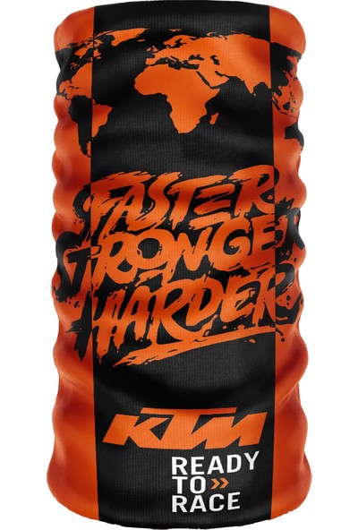 E-Taktik ® Debuff Collar Ktm Faster Stronger Harder Buff Boyunluk Bandana Balaklava E-Taktik ® Debuff Collar Ktm Faster Stronger Harder Buff Boyunluk Bandana Balaklava