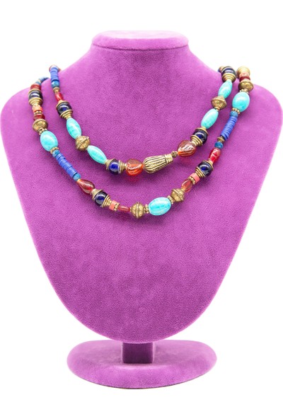 Yodalab Store Pirinç, Doğaltaşlı Otantik Model Kolye Yodalab Store Pirinç, Doğaltaşlı Otantik Model Kolye