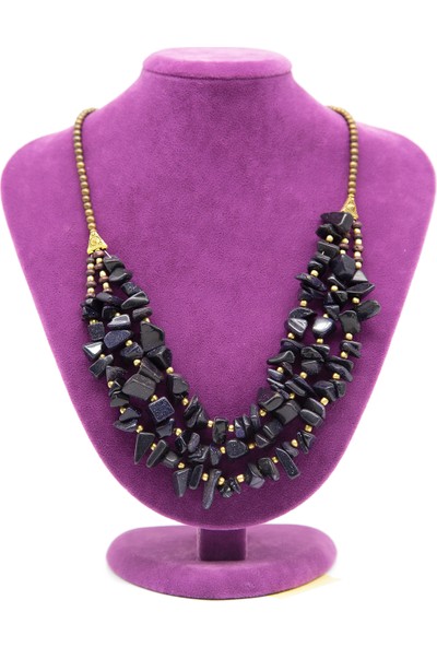 Yodalab Store Pirinç, Yıldız Taşlı Otantik Model Kolye Yodalab Store Pirinç, Yıldız Taşlı Otantik Model Kolye