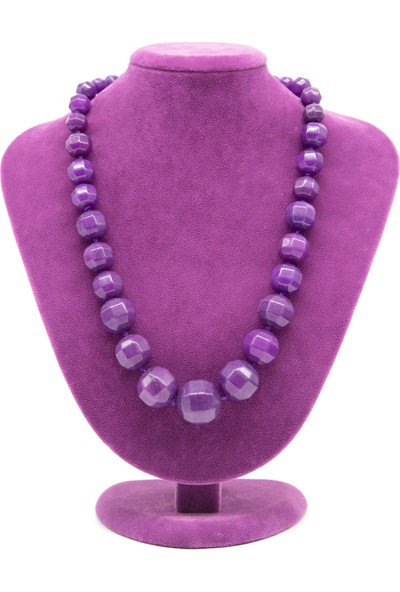 Yodalab Store Mor Akik Taşlı Kolye Yodalab Store Mor Akik Taşlı Kolye