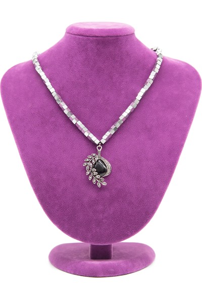 Yodalab Store Küp Hematit Taşlı Krop Kolye Yodalab Store Küp Hematit Taşlı Krop Kolye