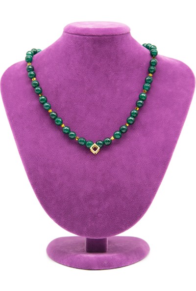 Yodalab Store Yeşim Taşlı Küp Model Kolye