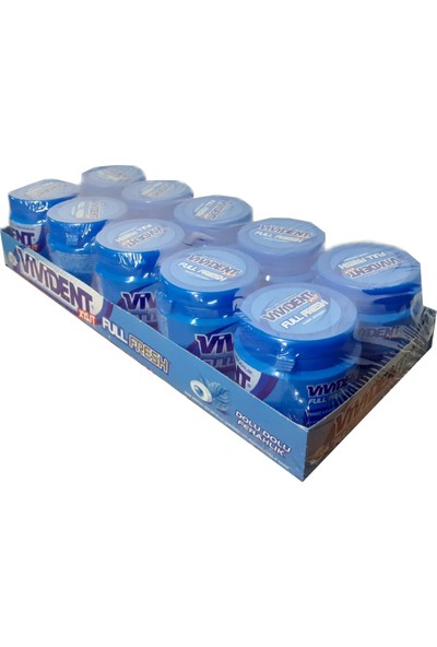 Vivident Mega Bottle Full Fresh 90 gr 10'lu