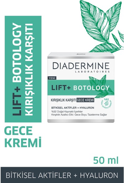 Diadermine Lift+ Botology Kırışıklık Karşıtı Gece Kremi 50 ml