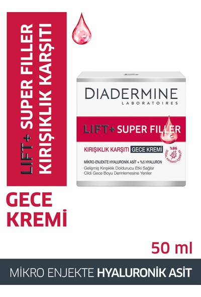 Diadermine Lift+Super Filler Kırışıklık Karşıtı Gece Kremi 50 ml Diadermine Lift+Super Filler Kırışıklık Karşıtı Gece Kremi 50 ml