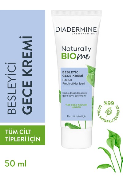 Diadermine Naturally Bio Me Besleyici Gece Kremi 50 ml Diadermine Naturally Bio Me Besleyici Gece Kremi 50 ml