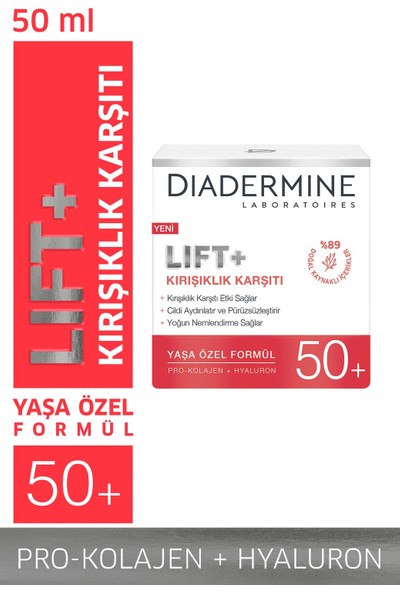 Diadermine Kırışıklık Karşıtı Lift+ 50+Gündüz Kremi 50 ML