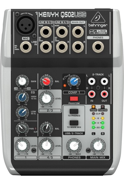 Behringer Xenyx Q502USB 5-Kanal USB Deck Mixer Behringer Xenyx Q502USB 5-Kanal USB Deck Mixer