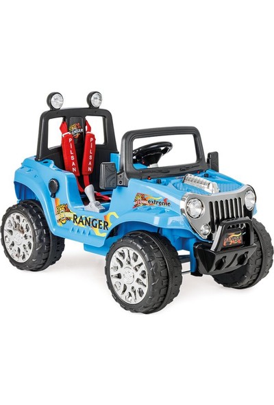 Pilsan Ranger Akülü Jeep 12 Volt Kumandalı Mavi