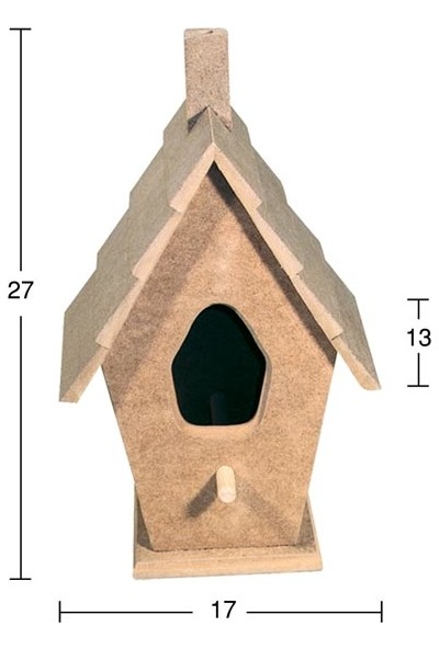 Ustalar Hobi Ahşap Kuş Evi Küçük Boy
