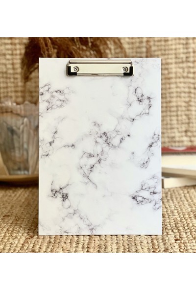 Trendimsin Yeni Beyaz Mermer Desen Sekreterlik