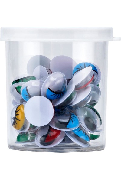 Brons Oynar Göz 10 mm Renkli 50'li Kutu BR-685