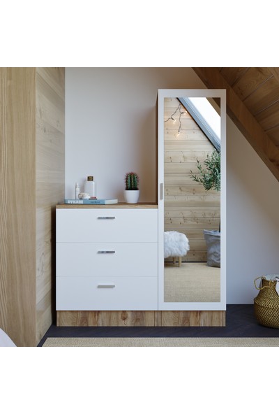 Robin Home Lyana Aynalı Şifonyer Gardırop Robin Home Lyana Aynalı Şifonyer Gardırop