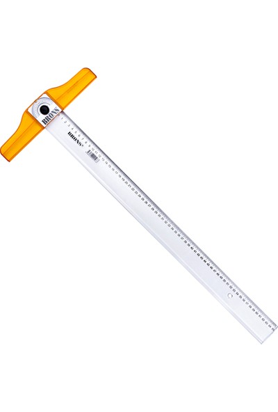 Brons Açılı Katlanabilir T Cetveli Şeffaf Gövde 65 cm BR-111