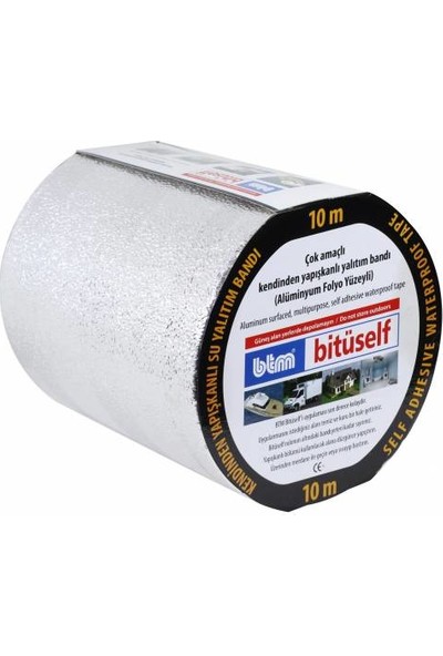 Bitüself Pütürlü Alüminyum Folyolu Oto Ses Su Yalıtım Bantı Bandı (10 Metre x 15 Cm) Bitüself Pütürlü Alüminyum Folyolu Oto Ses Su Yalıtım Bantı Bandı (10 Metre x 15 Cm)