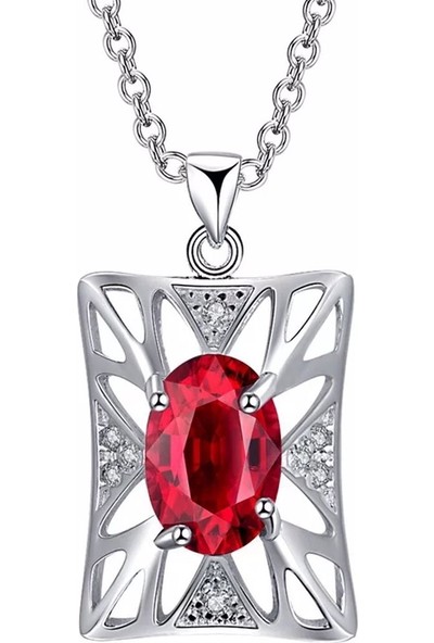 Lila Hediyelik Eşya Gümüş Kaplama KOLYE0123