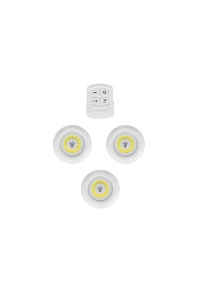Starmax Kumandalı Pilli LED Lamba SM-8008 3'lü Starmax Kumandalı Pilli LED Lamba SM-8008 3'lü