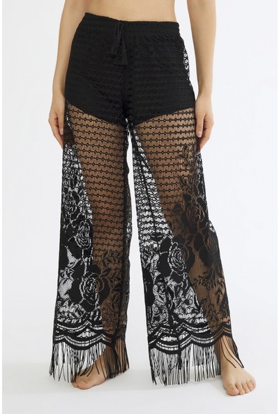 Penti Siyah Lace Pantolon