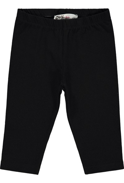 Civil Girls Kız Çocuk Kısa Tayt 2-5 Yaş Siyah Civil Girls Kız Çocuk Kısa Tayt 2-5 Yaş Siyah