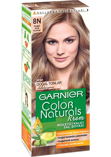 Garnier Color Naturals 8N Doğal Açık Kumral Fiyatı
