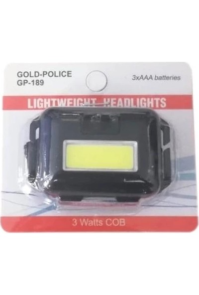 Gold Police Kafa Feneri Parlak LED 3 W GP189