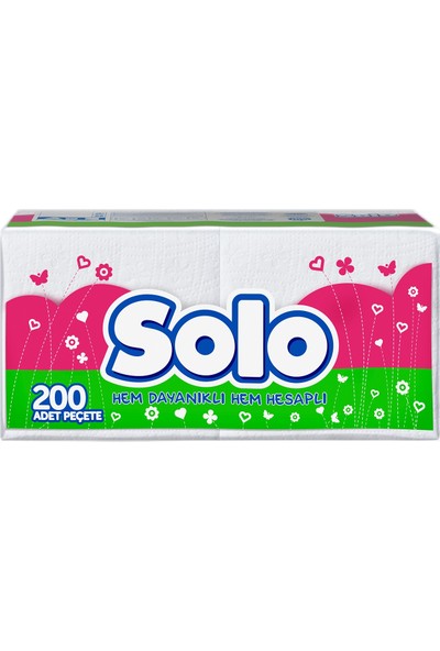 Solo Peçete 200'lü x 4'lü