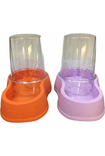 Joypet Hazneli Kedi Köpek Mama ve Su Kabı 2'li -1,5 lt